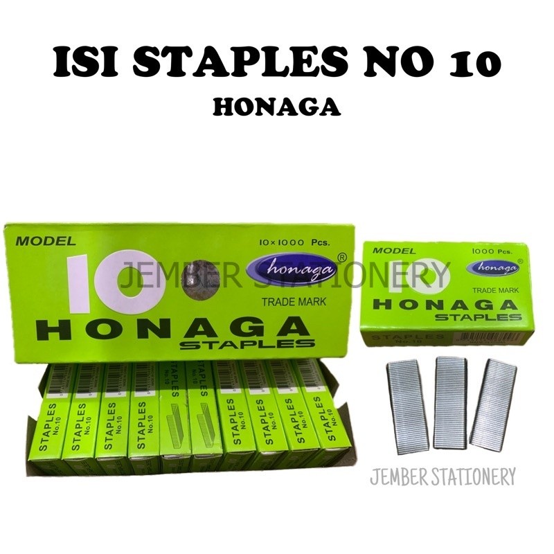 Jual (1slop) Isi Staples No 10 Honaga / Staples Honaga Kecil | Shopee ...