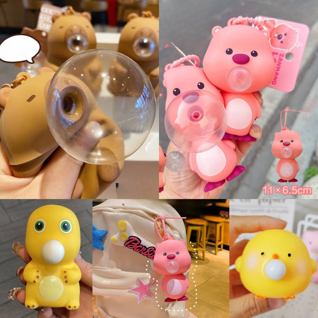 Jual Gantungan Loopy Bubble Keychain Stress Relief Toy Gantungan kunci ...