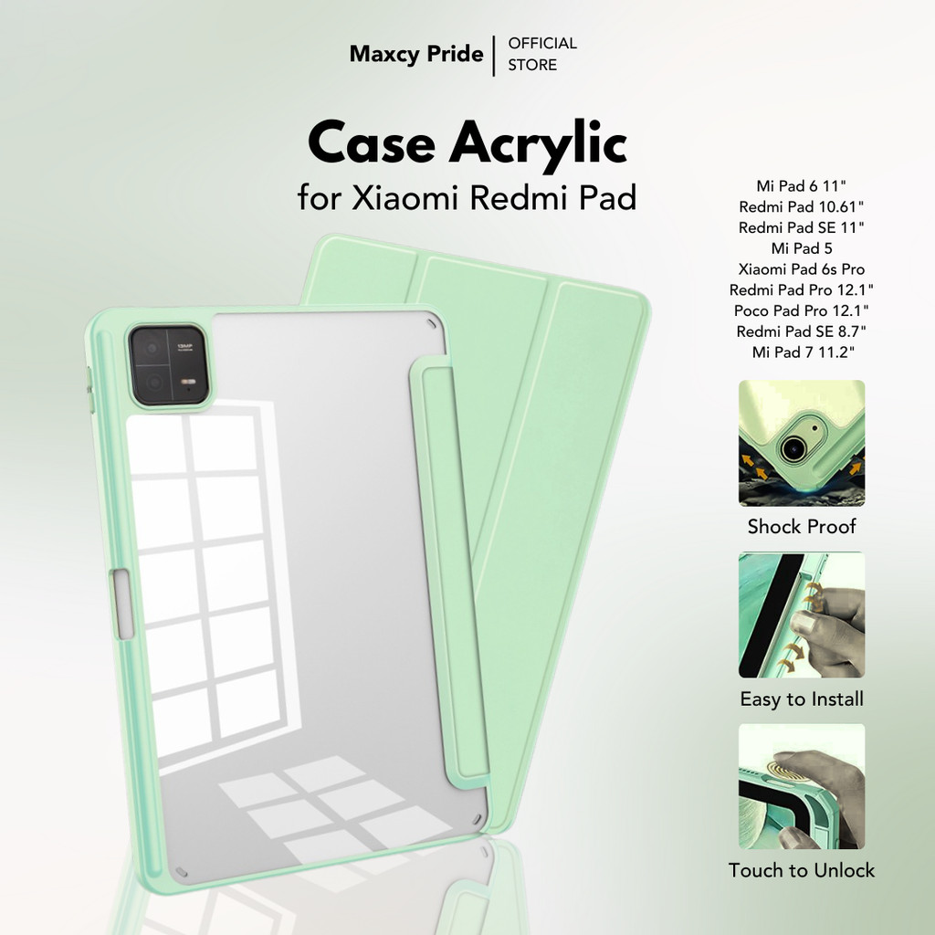 Jual Case Acrylic Redmi Pad Pro 12.1" Redmi Pad SE / 10.61 Xiaomi Pad 6 ...
