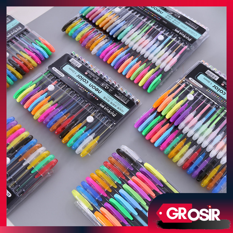 Jual Grosir - S6076 Pulpen Warna-Warni 12 PCS / Pulpen Warna-Warni ...