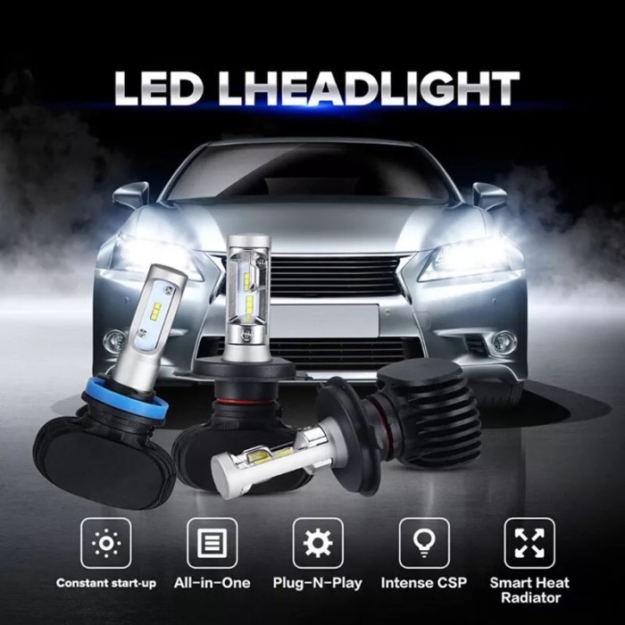 Jual X-BRIGHT LAMPU DEPAN MOBIL LED H8 H9 H11 HB3 HB4 H1 H7 2 PCS S1 ...