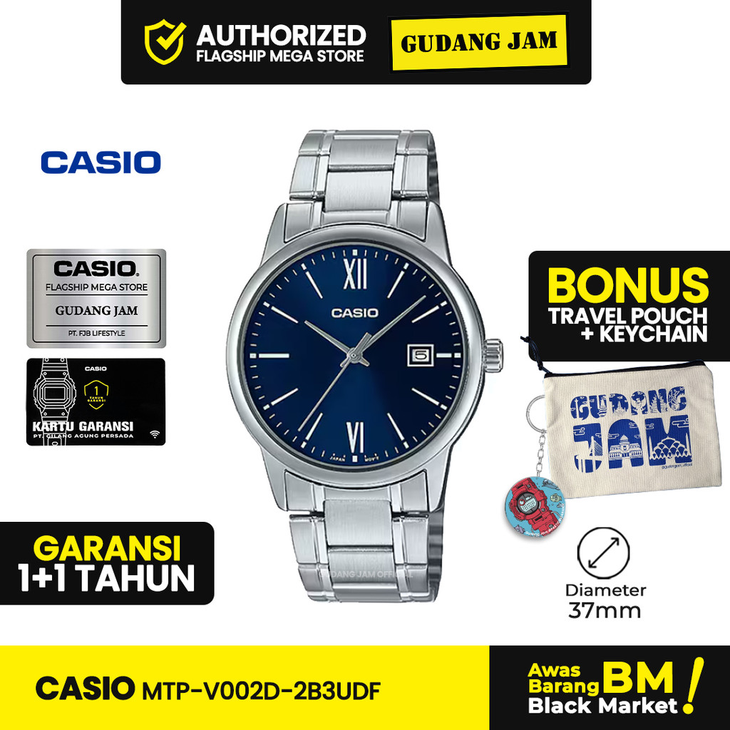 Jual Casio MTP-V002D-2B3UDF MTP-V002D-2B3 MTP-V002D MTPV002D MTP V002D ...
