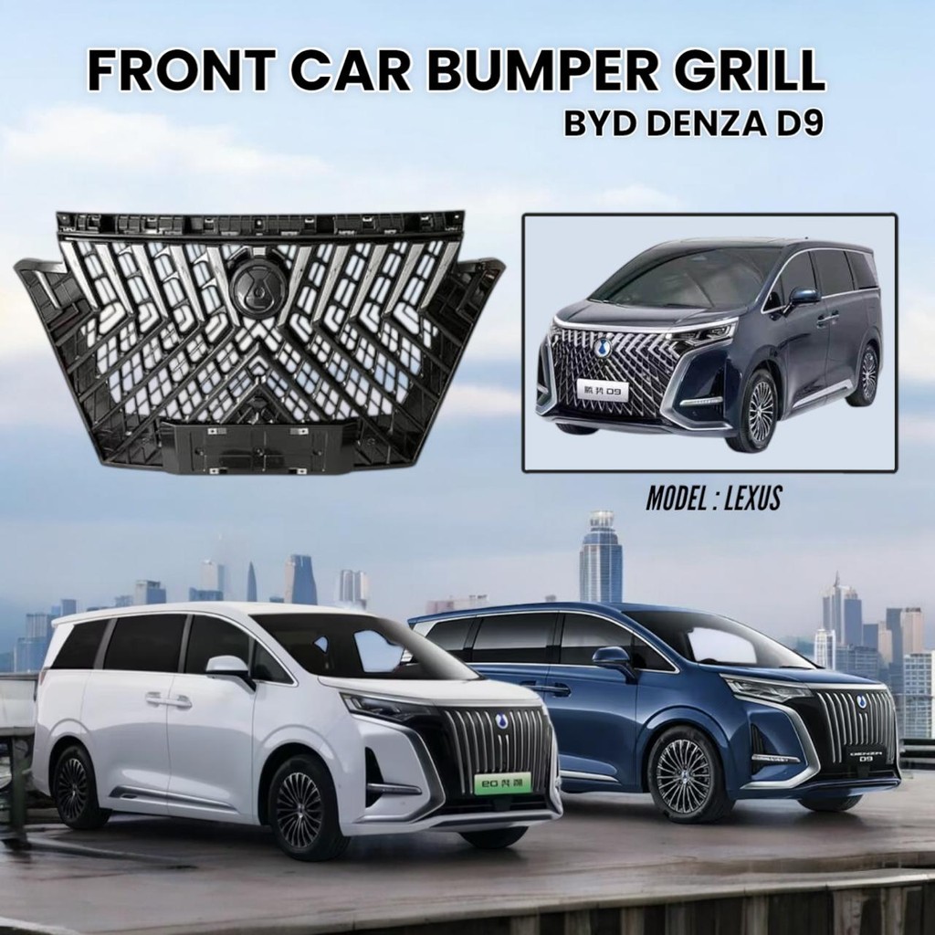 Jual Front Car Bumper Grill Set For DENZA D9 2024 2025 Model Lexus dan ...