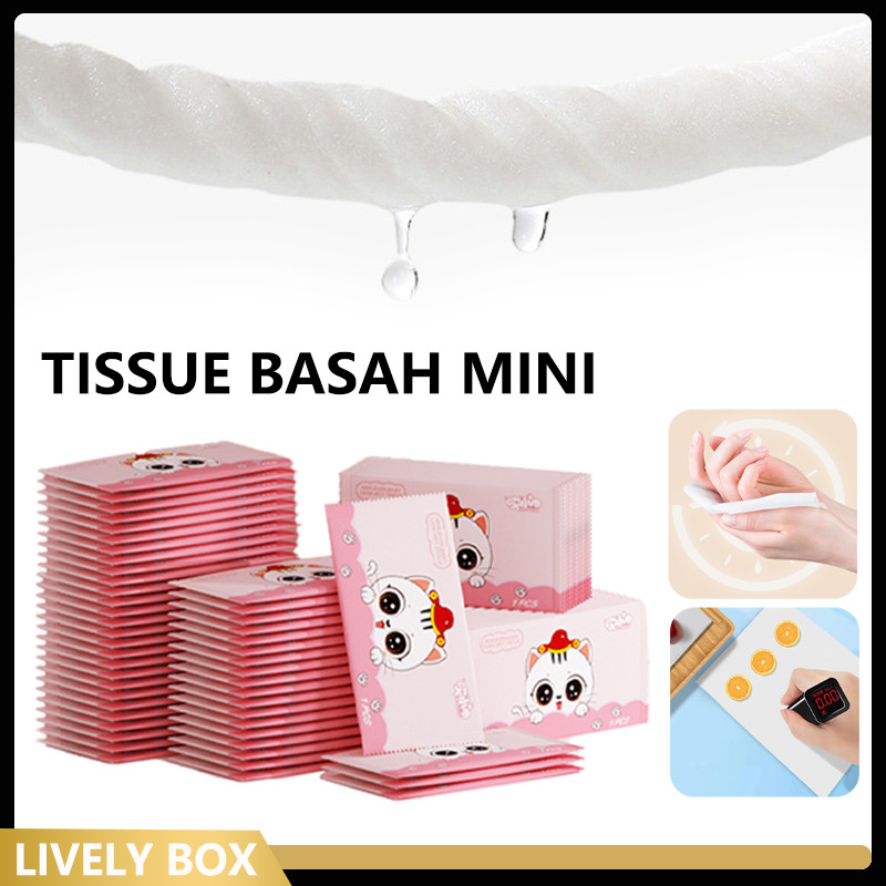 Jual Tissue Basah Mini Isi 10Pax /Tissu Basah Bayi Bebas Alkohol/Tissue ...