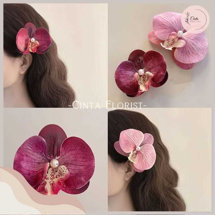 Jual [READY] Orchid Hair Clip / GIA Jepitan Rambut Bunga Anggrek ...