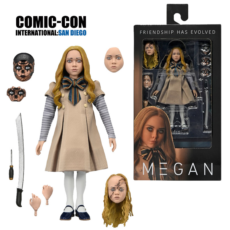 Jual NECA M3GAN 8” Scale Clothed Action Figure Horror Toys Model Doll ...