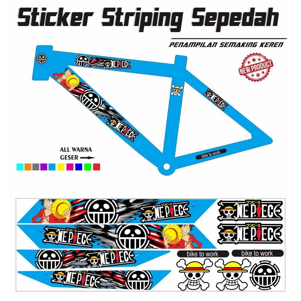 Jual STIKER STIKER DECAL SEPEDAH VARIASI / STRIPING SEPEDAH ANAK DAN ...