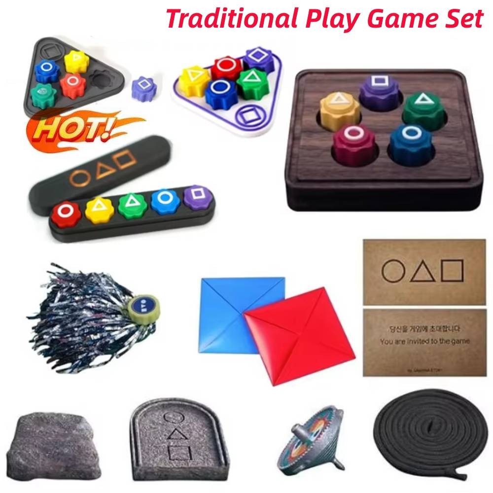 Jual Korean Folk Game Sets Dice Party Board Game Props Square Circle ...