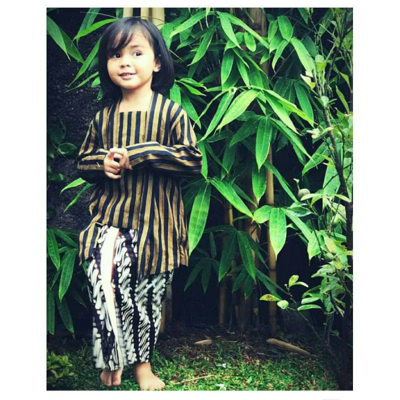 Jual Setelan kebaya lurik anak || setelan baju adat anak | Shopee Indonesia