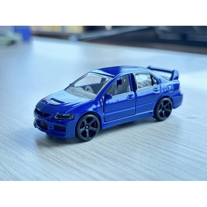 Jual Mitsubishi Lancer Evolution IX Biru Majorette Japan Series ...