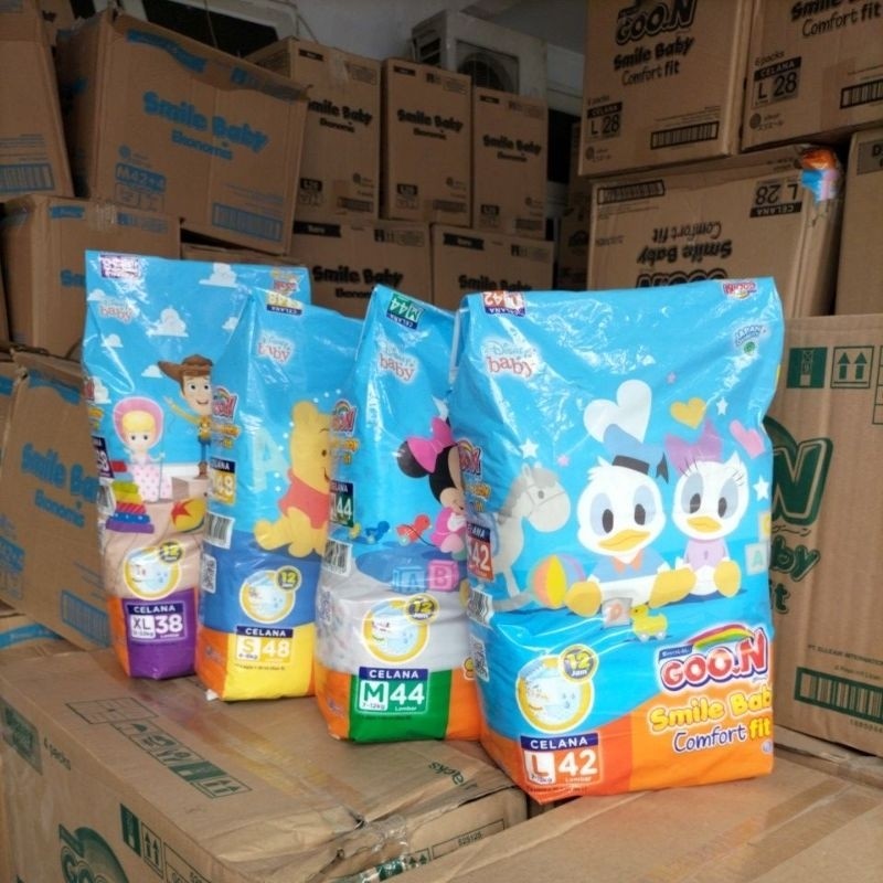 Jual popok Goon smile baby comfort fit S 48, M 44, L 42, XL 38 / Popok bayi dan anak | Shopee ...