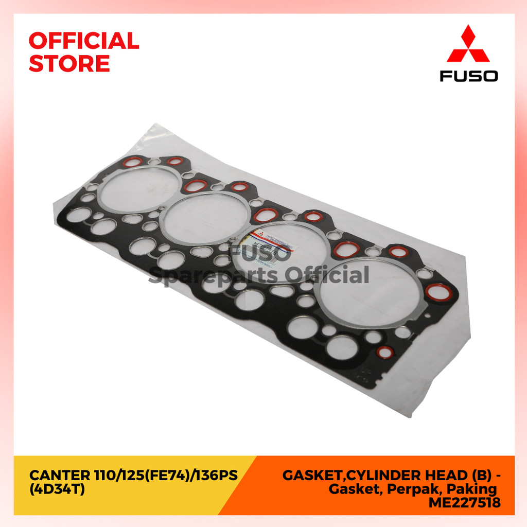 Jual Fuso Gasket, Cylinder Head (B) - Gasket, Perpak, Paking - Canter ...