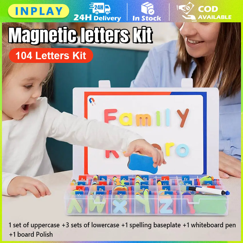 Jual Magnetic Alphabet Set / Huruf ABC EVA Stiker / Mainan Belajar ...