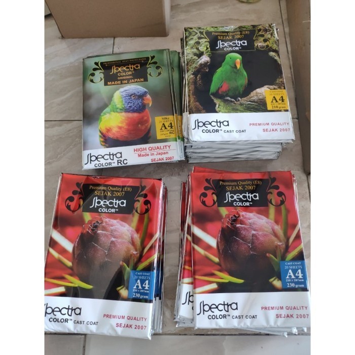 Jual KERTAS FOTO SPECTRA SUPER GLOSSY A4 210g MADE IN JAPAN | Shopee Indonesia