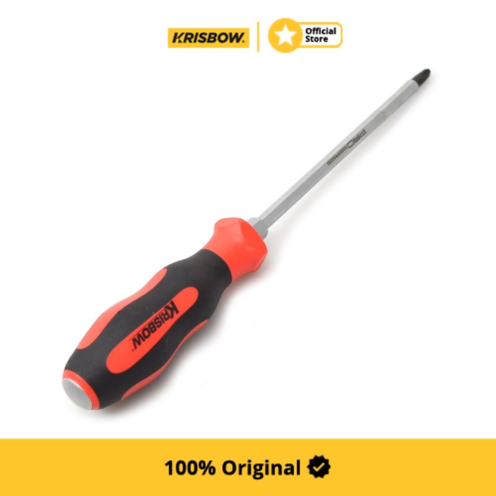 Jual Krisbow Screwdriver Obeng Go-Thru Plus 6X150mm P2 Lpgsp3 | Shopee ...