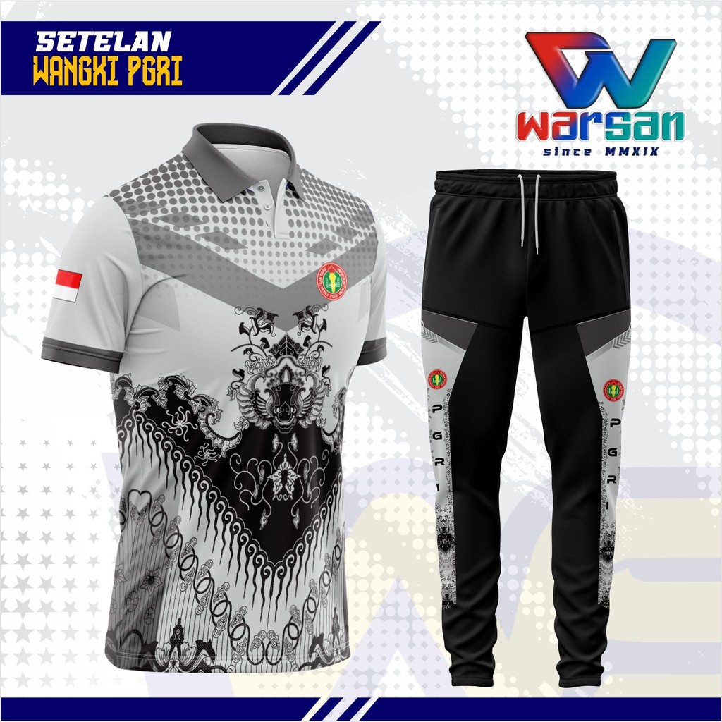 Jual ND3 SERAGAM OLAHRAGA PGRI / SETELAN PGRI / JERSEY WANGKI PGRI SET ...