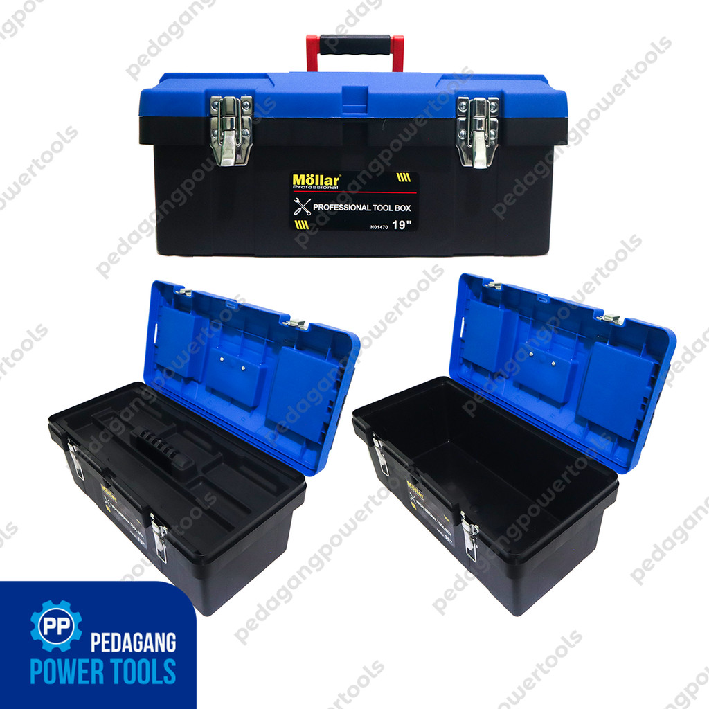 Jual MOLLAR N01470 Tool Box Plastik Besar 19" Toolbox Kotak Perkakas ...