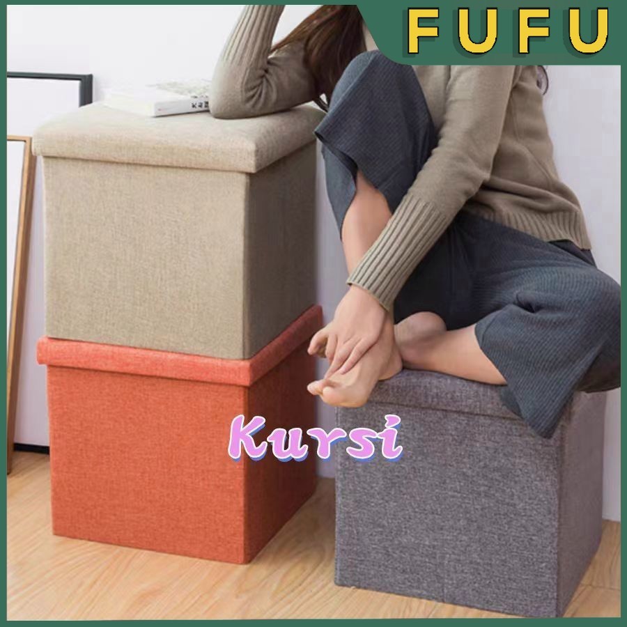 Jual FUFU Storage Box Bangku Kursi Penyimpanan Barang Bangku Serbaguna ...