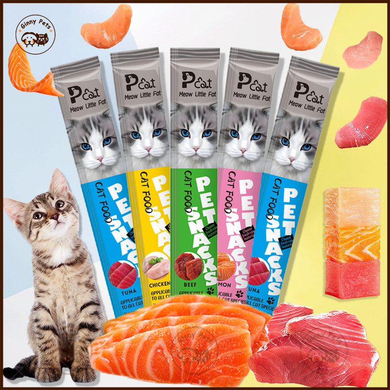 Jual [MEOW] Snack Kucing snack hewan peliharaan cat strip 16g/Cemilan ...