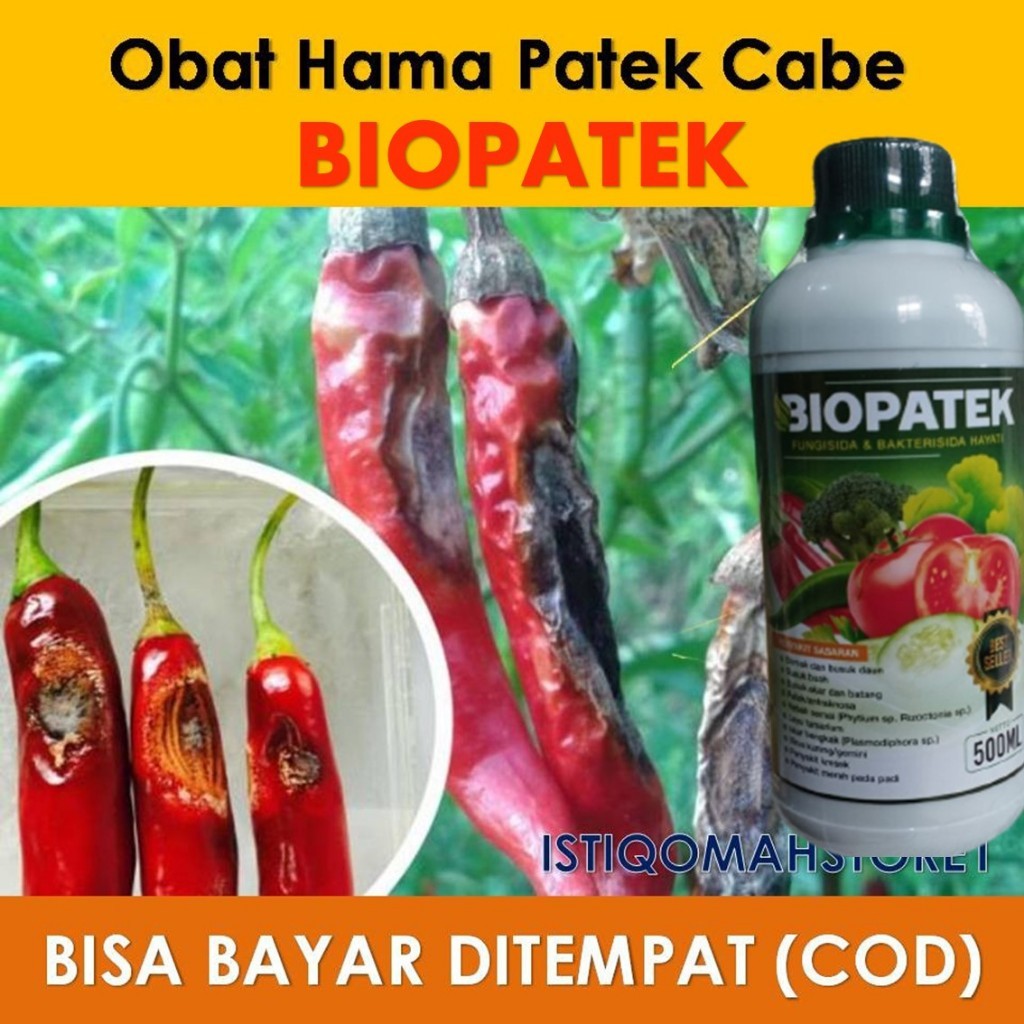 Jual Obat Hama Patek Cabe BIOPATEK Bercak Buah dan Daun Pada Cabe serta ...