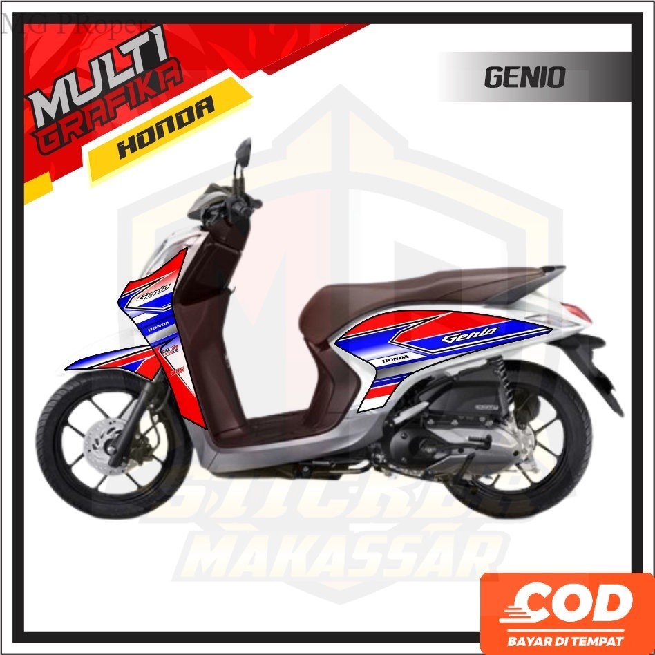 Jual Stiker Striping Decal Genio Variasi Aksesoris Emblem Honda Genio ...