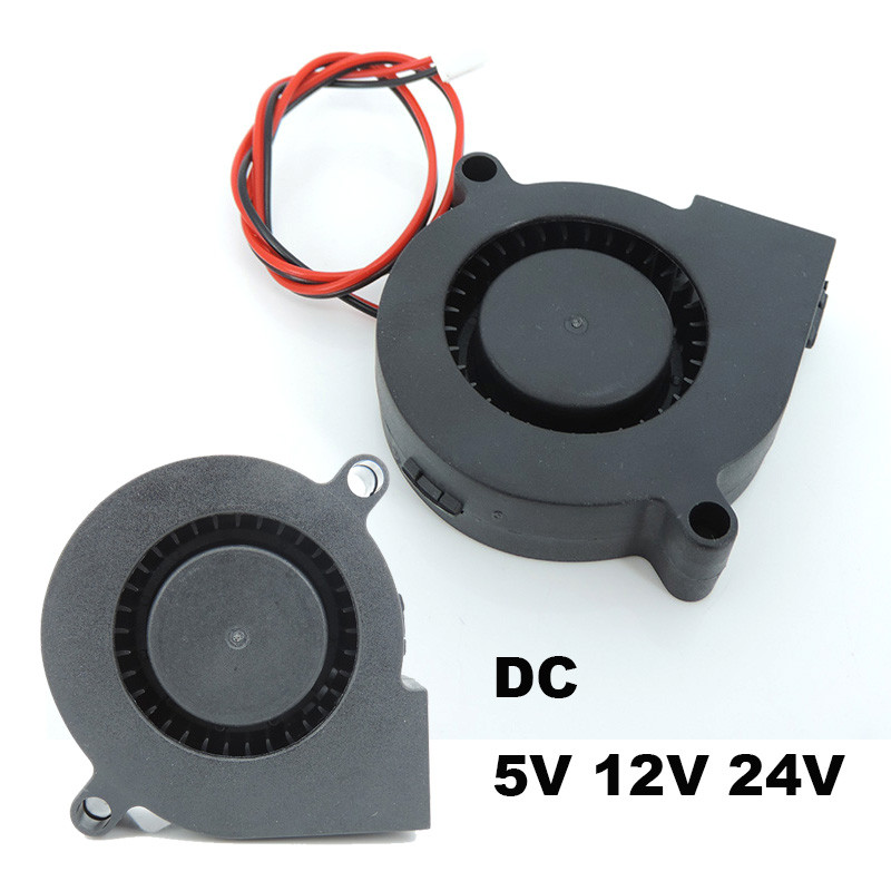 Jual Cooling Fan DC 5v 12v 24V 5015 Radial Turbo Blower 50x15MM 3D ...