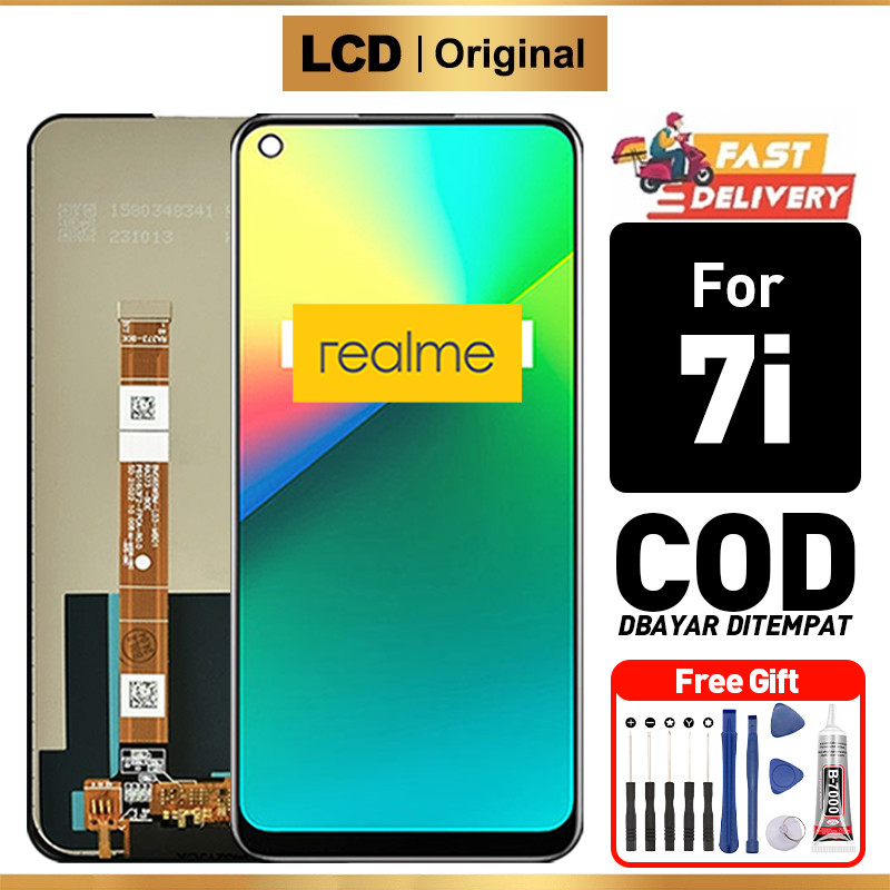 Jual LCD Realme 7i Original 100% Fullset ori asli hp Touchscreen Murah ...