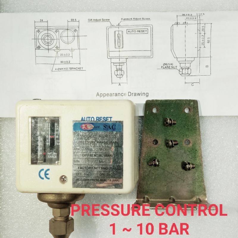 Jual PRESSURE CONTROL 1 ~ 10 BAR (PERALATAN) | Shopee Indonesia