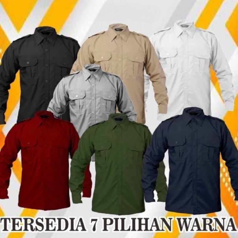 Jual Custom Kemeja PDL PDH Satuan Polos Kemeja PDL/PDH Polos Seragam ...