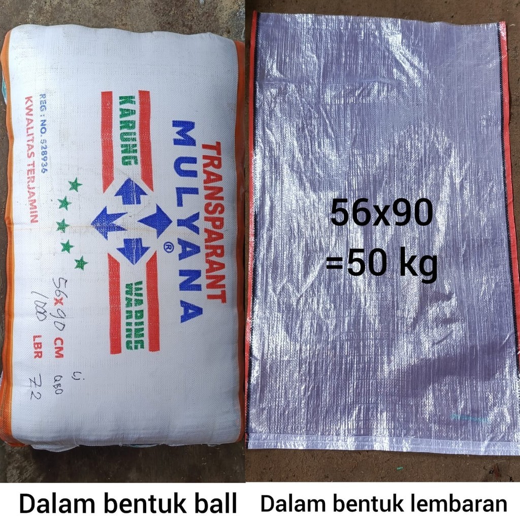 Jual Karung Beras Polos Transparant Karung Bening Baru Tebal 10kg 25kg ...