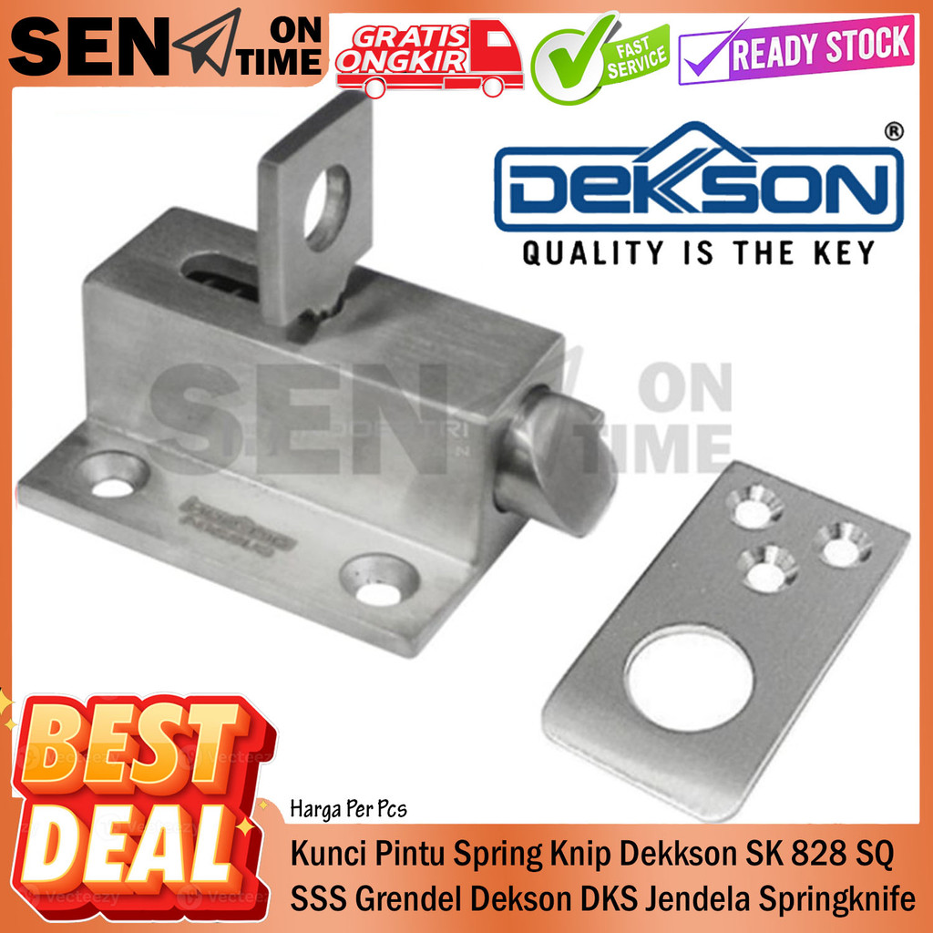 Jual Kunci Pintu Sepring Knip Dekkson SK 828 SQ SSS Grendel Dekson DKS ...