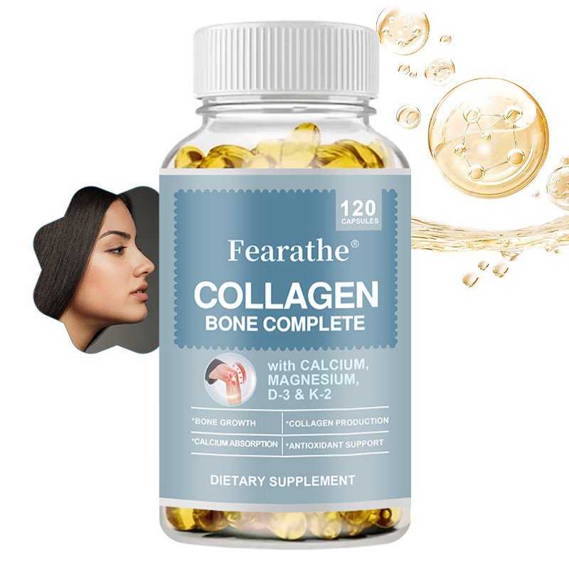 Jual Collagen Bone Complete Capsules, with plant-based calcium and ...
