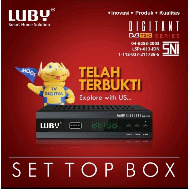Jual Set Top Box Tv Digital Luby DVB T2-01, T2=02, T2=03 / Receiver Siaran Digital/STB Tv Tabung ...