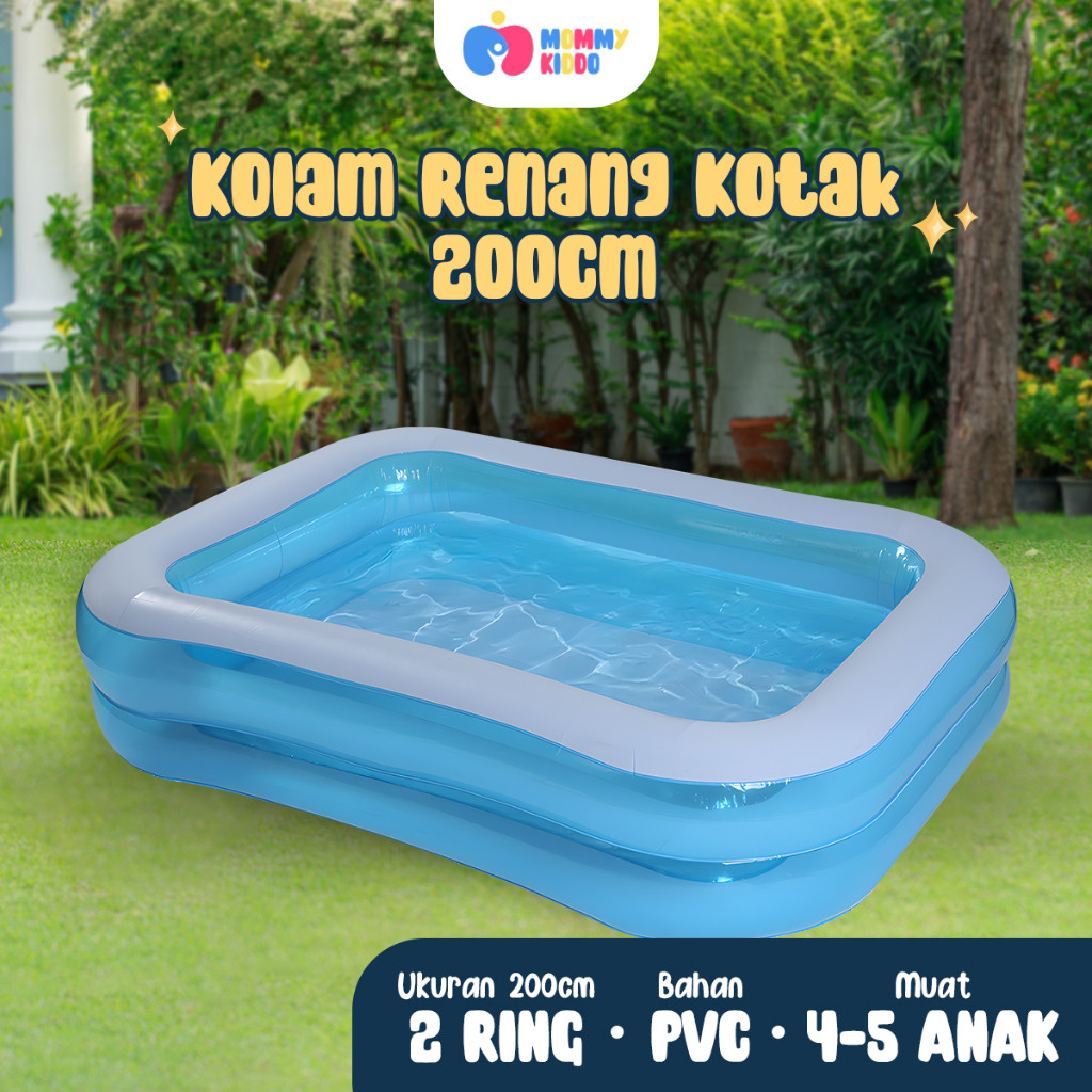 Jual YG47RL MOMMYKIDDO Kolam Renang Anak Jumbo 200CM Kolam Anak 2 Ring ...