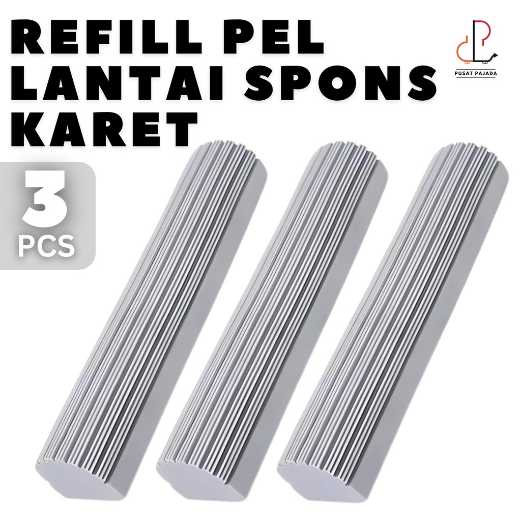 Jual Refill Alat Pel Spons PVA Floor Cleaning Mop Busa Pel Lantai Karet ...
