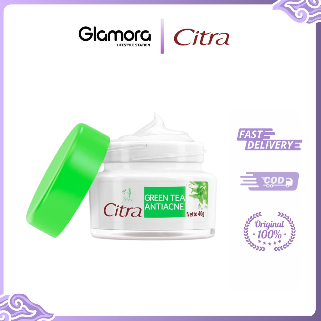Jual CITRA Green Tea Antiacne Essence Cream 40g | Shopee Indonesia