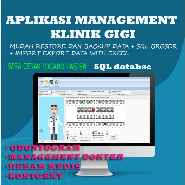 Jual SOFTWARE APLIKASI MANAGEMENT KLINIK GIGI (odontogram) | Shopee ...