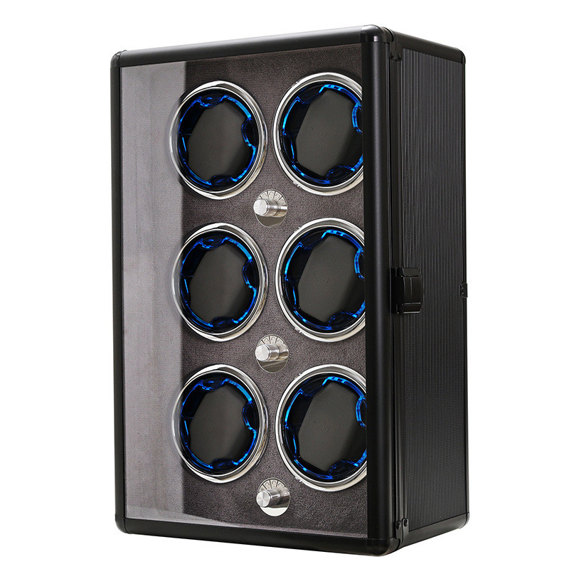 Jual Mechanical Watch Winder Aluminium Alloy Rotating Automatic Watches ...