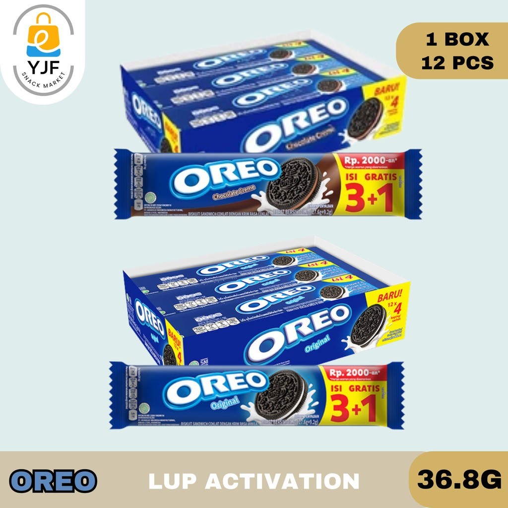 Jual Oreo Lup Activation Biscuit Sandwich / Biskuit / Kue / Rasa Cream ...