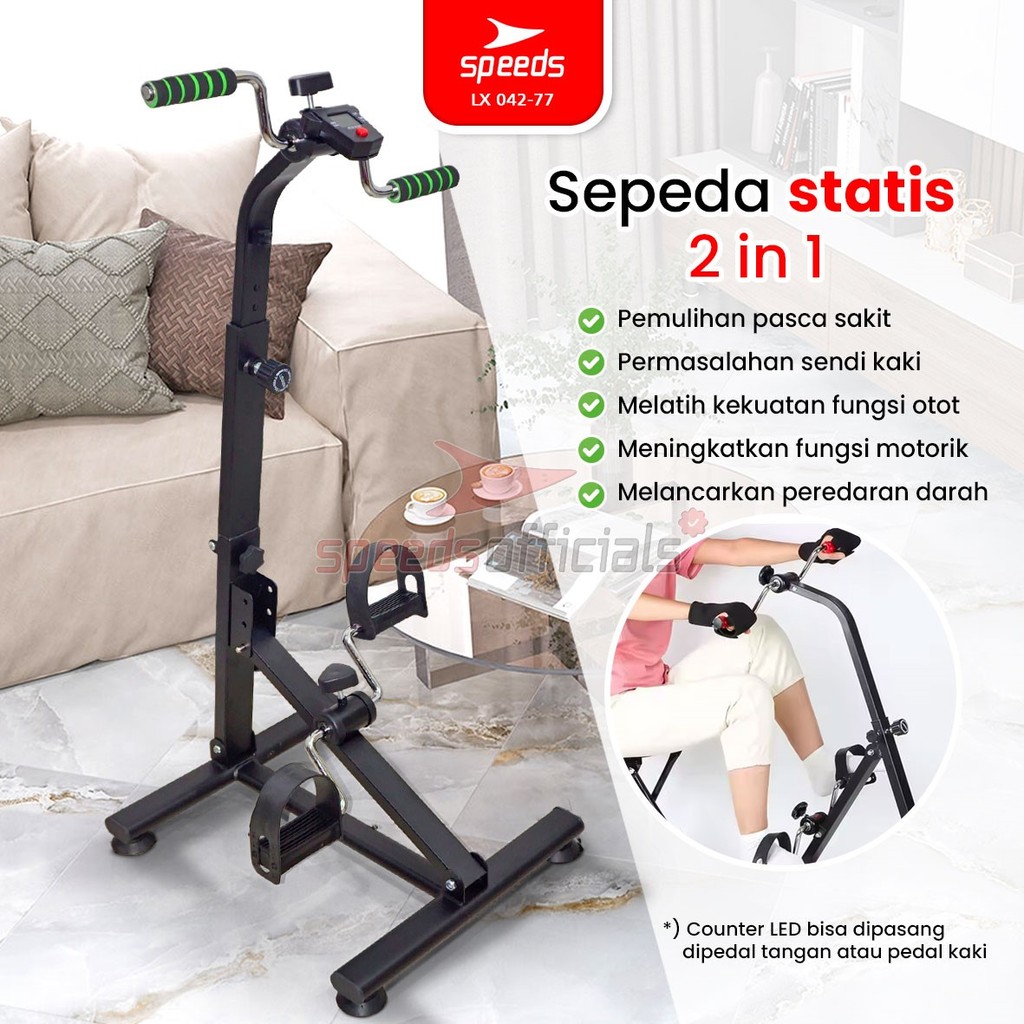 Jual SPEEDS Sepeda Statis Terapi Mini Kaki dan Tangan Dual Exerciser ...