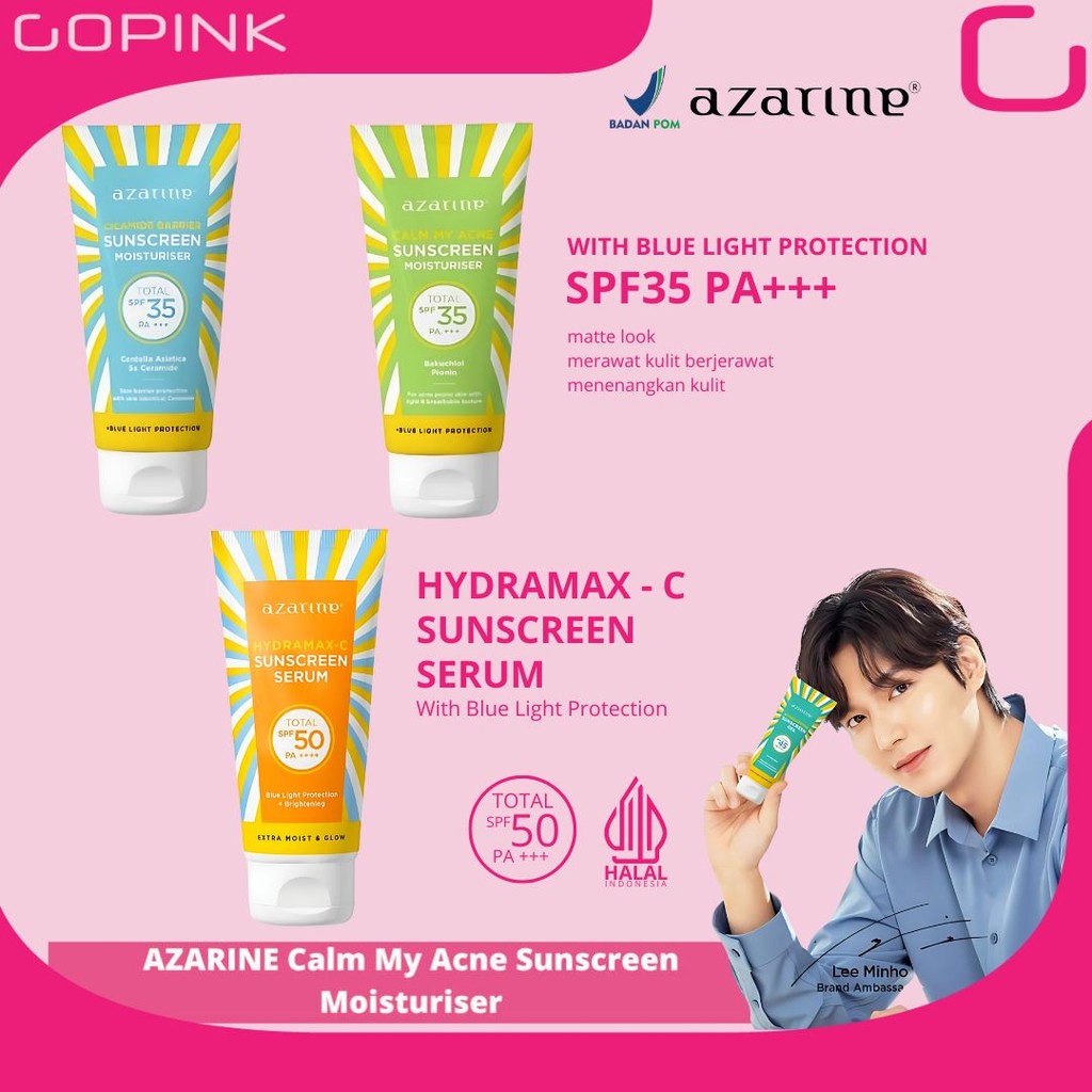 Jual AZARINE Hydramax-C Sunscreen Serum SPF50 PA++++ 40ml Sunscreen ...