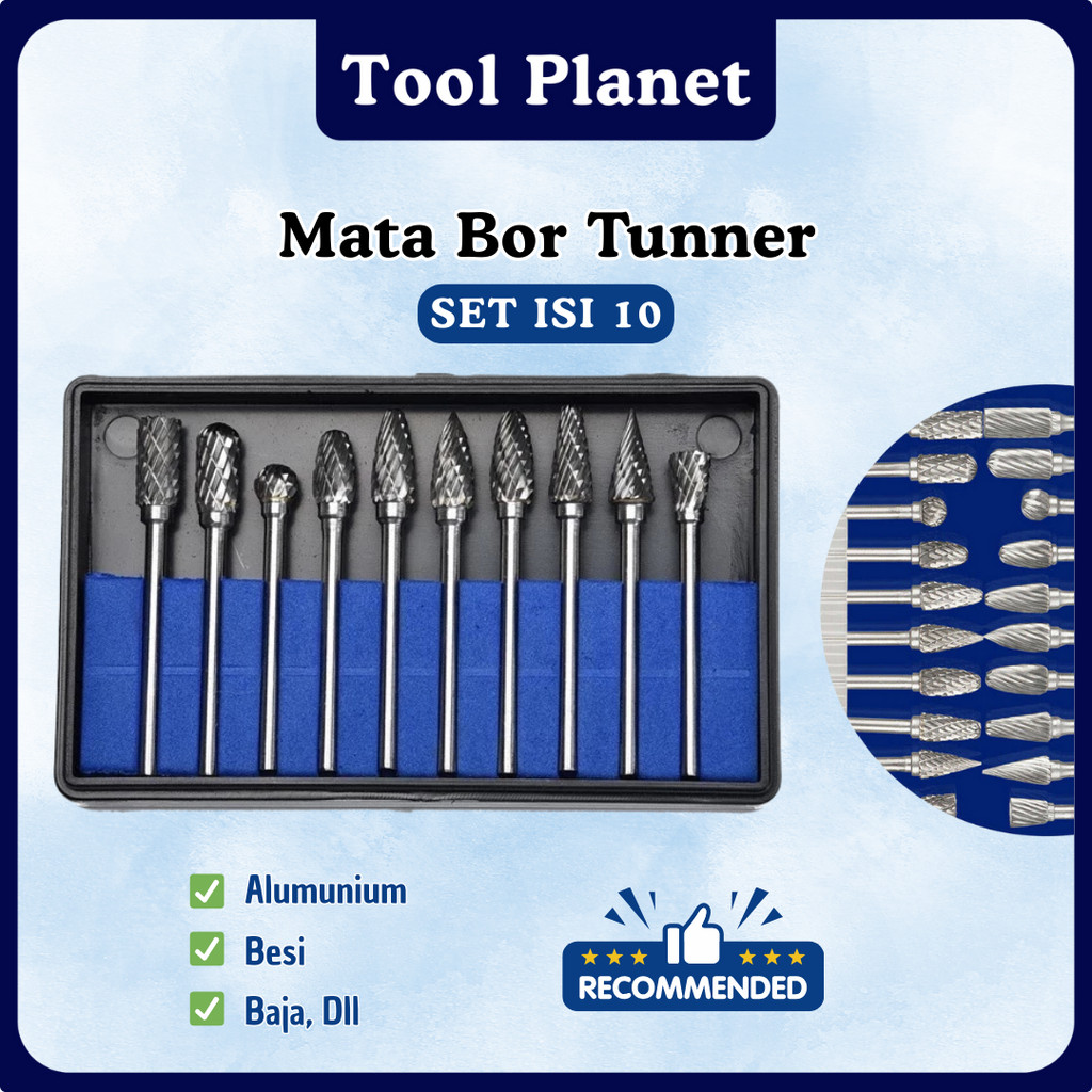 Jual Tool Planet (Garansi 1 Tahun) MATA BOR TUNER SET ISI 10PCS CUNER ...