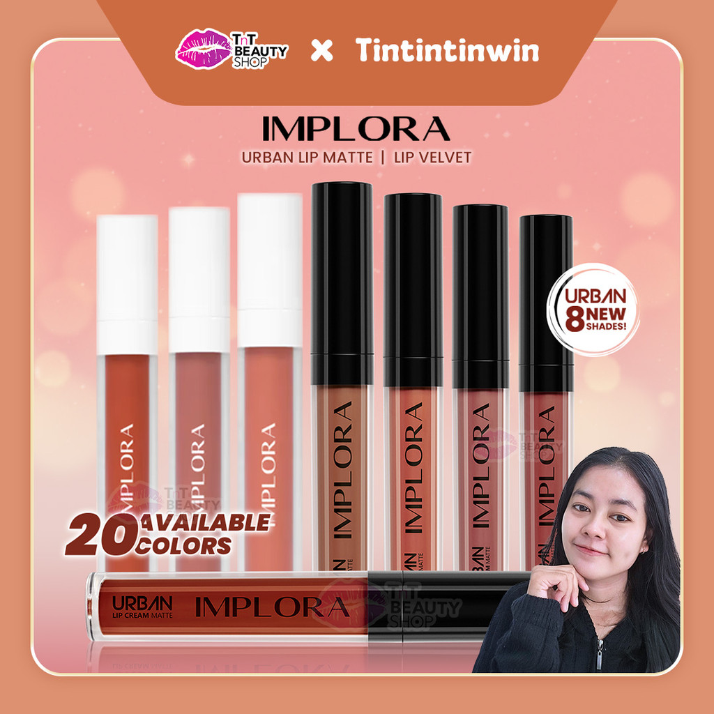 Jual TINTINTINWIN - IMPLORA URBAN MATTE LIP CREAM | TnT Beauty Shop | Shopee Indonesia