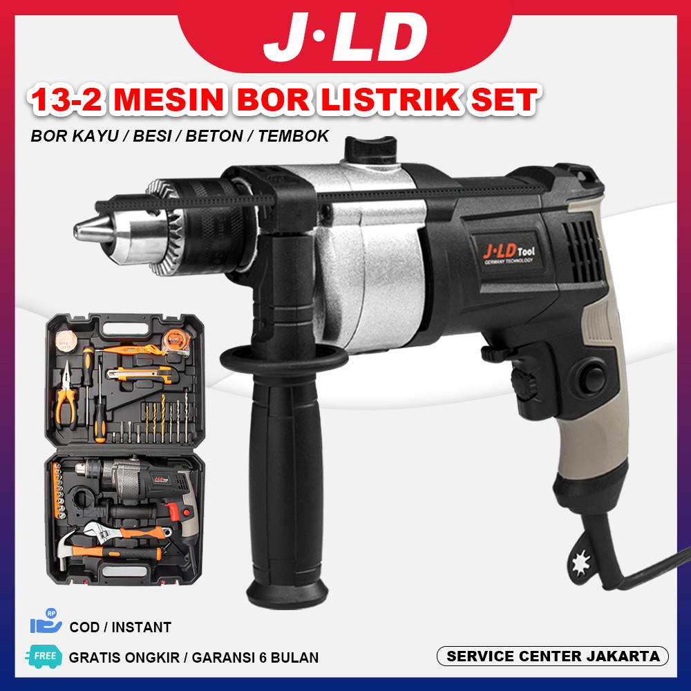 Jual JLD Mesin Bor Listrik Bolak Balik 13MM Impact Drill Listrik Mesin ...