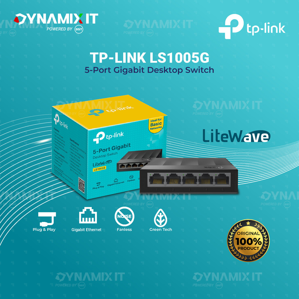 Jual [TAMBAH BUBBLE] TP-LINK / TP LINK LS1005G 5-Port Gigabit Desktop Switch | Shopee Indonesia