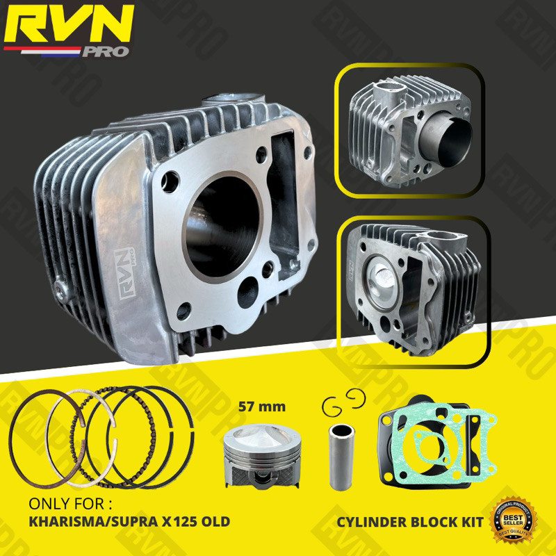 Jual Blok Seher Boring Paket Boreup Supra 125 Old Kharisma Kirana Wave 125 57MM 57 mm Original ...