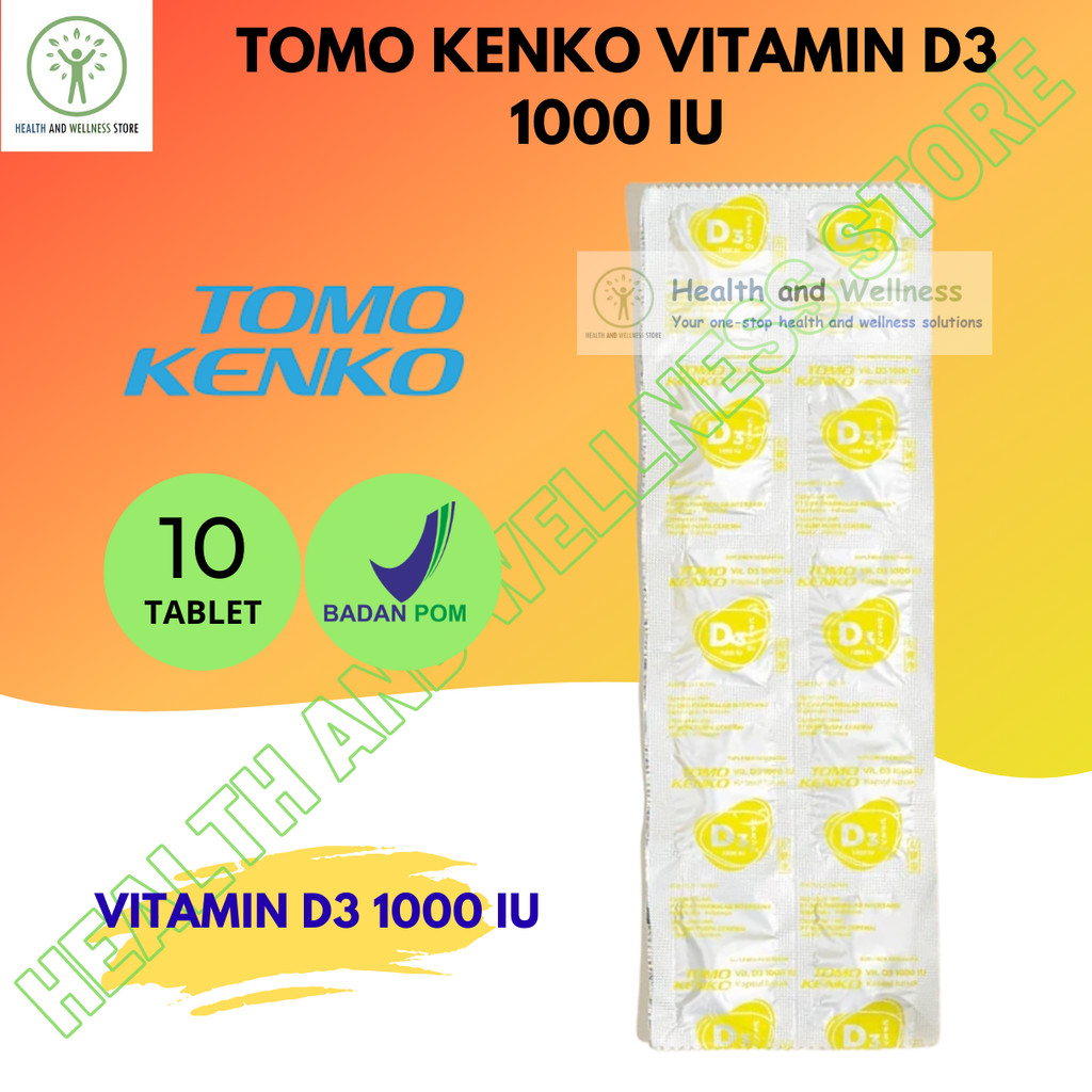Jual Tomo Kenko Vitamin D3 1000 Iu 10 Tablet | Shopee Indonesia