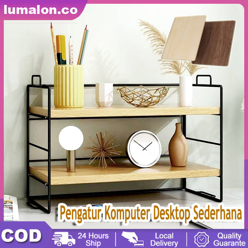 Jual Rak Penyimpanan Desktop Sederhana / Rak Penyimpanan Laptop / Rak ...
