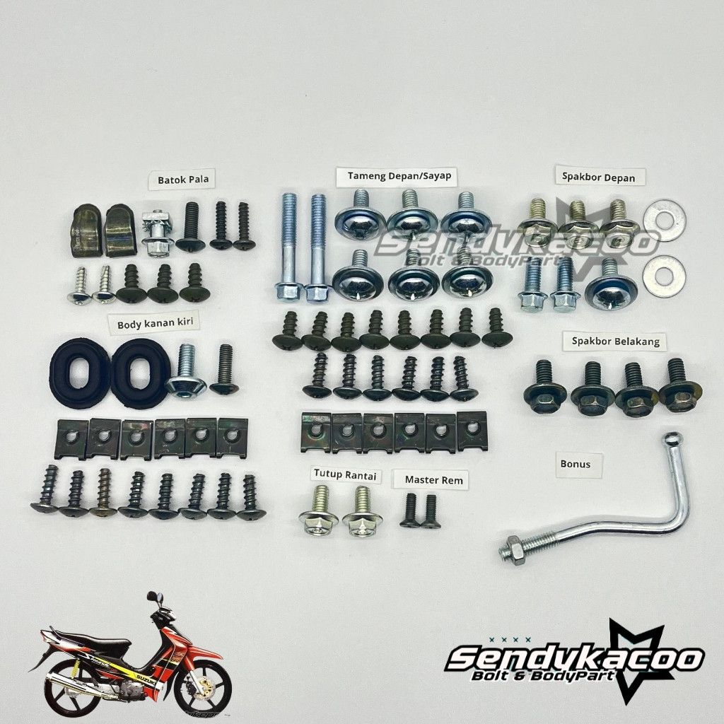 Jual Baut Suzuki Smash 125 Lama Fullset | Shopee Indonesia