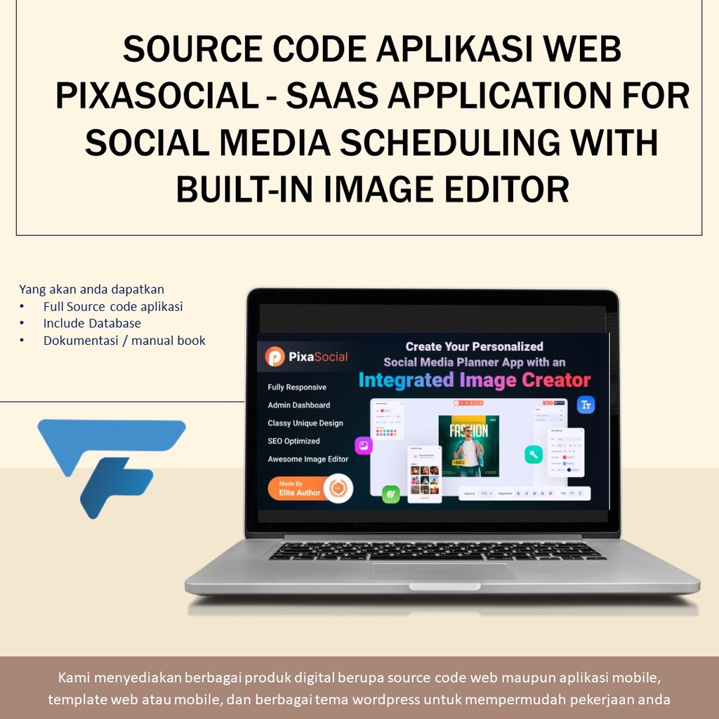 Jual SOURCE CODE APLIKASI WEB PIXASOCIAL - SAAS APPLICATION FOR SOCIAL MEDIA SCHEDULING WITH ...
